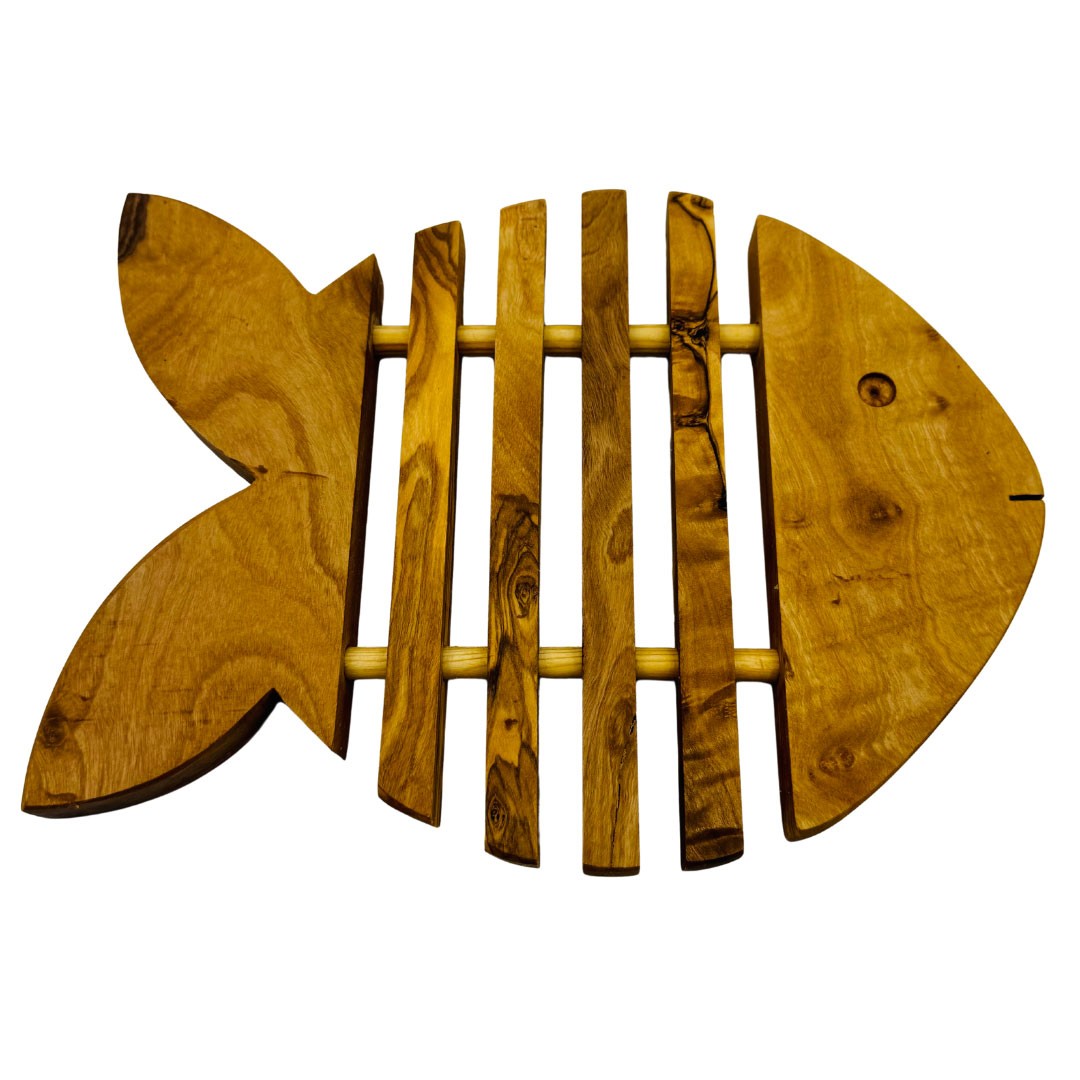 Olive Wood Fish-Shaped Trivet - Olive Wood Trivet - Trivet – Olivewood